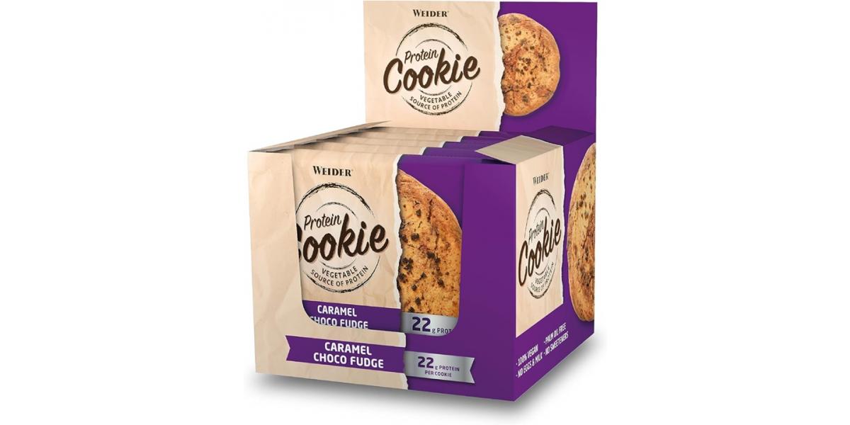 Weider Protein Cookie, Caramel Choco Fudge - 12 x 90g - Powerbody.com ...